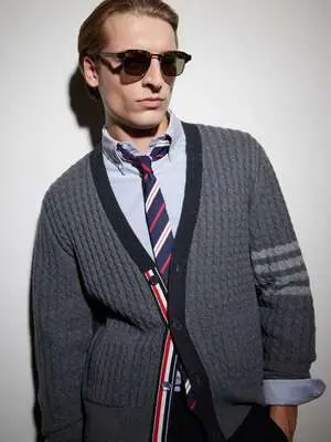 Thom Browne D-frame Acetate And Gold-plated Titanium Sunglasses