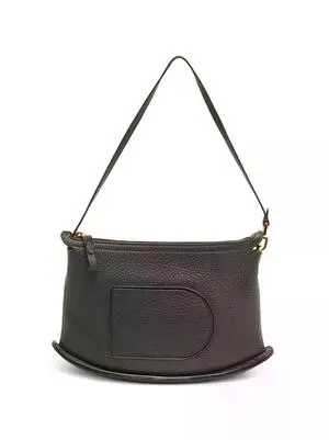 Delvaux Pin Mini Leather Shoulder Bag - Black