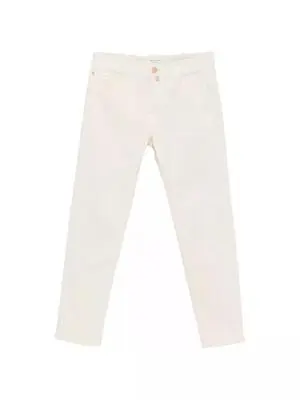 JACOB COHЁN Logo-patch Straight-leg Jeans - Neutrals