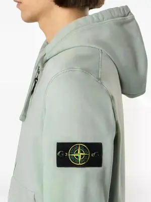 Stone Island Logo-patch Zip-up Hoodie