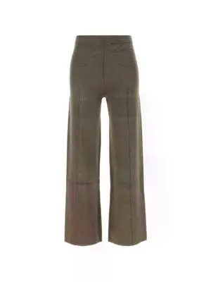 Calvin Klein Seam-detail Stretch-knit Trousers - Brown