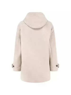 BOSS Toggle-fastening Hooded Duffle Coat - Neutrals
