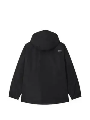 Izzue Hooded Logo-patch Jacket - Black
