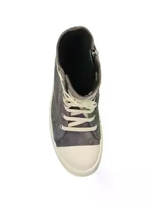 Rick Owens Round-toe High-top Sneakers