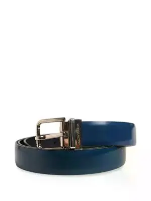 Dolce & Gabbana Buckle Leather Belt - Blue