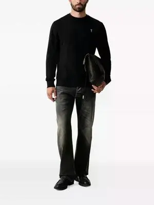 TRUSSARDI Logo-embroidered Crew-neck Sweater