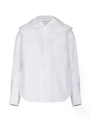Comme Des Garçons Ruffled Broderie-anglaise Shirt