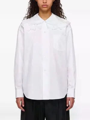 Comme Des Garçons Ruffled Broderie-anglaise Shirt