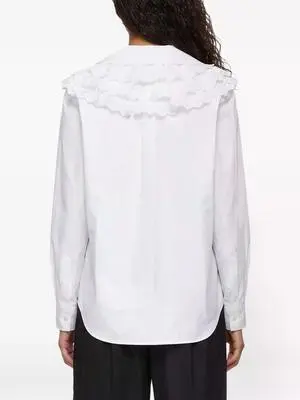Comme Des Garçons Ruffled Broderie-anglaise Shirt