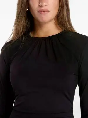 Michael Kors Ruffled Stretch Matte Jersey Dress