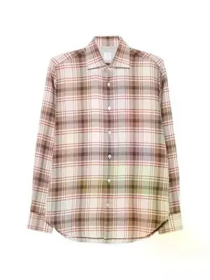 Eleventy Check-pattern Shirt - Neutrals