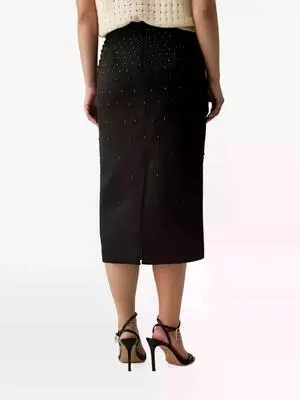 TRUSSARDI Crystal-embellished Pencil Midi Skirt