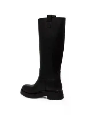 Armani Exchange Logo-plaque Knee-high Boots