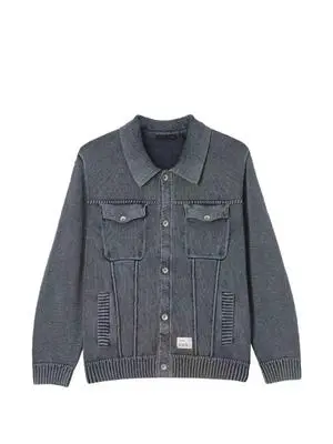 FIVE CM Button-up Panelled Cardigan