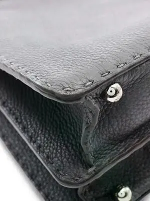 Fendi 2010s Peekaboo Iseeu Selleria Leather Tote Bag - Grey