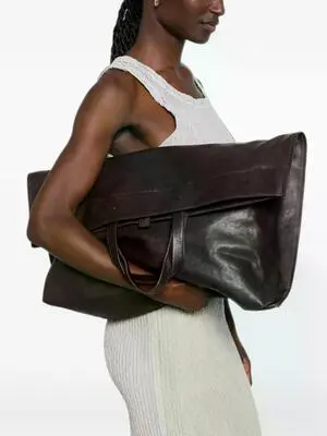 DYLAN GEORGE Matti Calf Leather Tote Bag