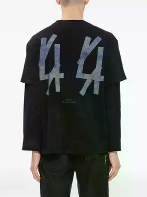 44 LABEL GROUP Artisanal 44 Layered-sleeve T-shirt