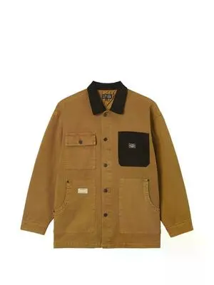 Izzue Corduroy-collar Patch-pocket Shirt Jacket - Brown