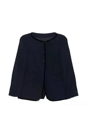 ROMEO GIGLI 1990s Velvet-trim Jacket