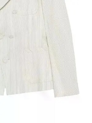 Balenciaga 2000s Double-breasted Striped Jacket