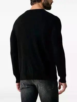 TRUSSARDI Logo-embroidered Crew-neck Sweater