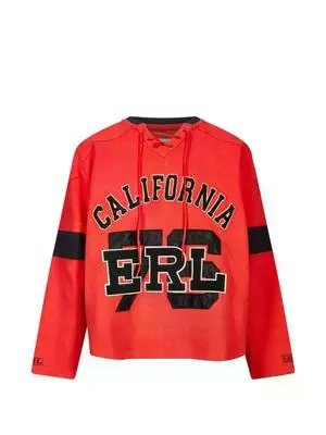 ERL California Lace-up Logo-patch Sweater