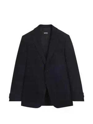BOSS Slim-fit Blazer In Checked Virgin Wool