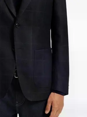 BOSS Slim-fit Blazer In Checked Virgin Wool