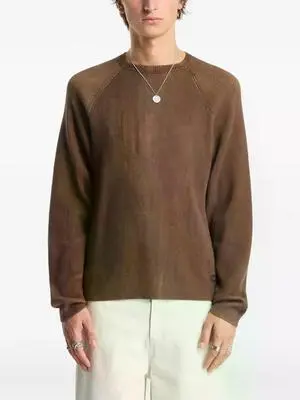 DIME Ribbed Raglan-sleeve Sweater