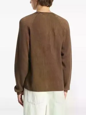 DIME Ribbed Raglan-sleeve Sweater