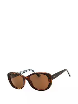 DRAPER JAMES Tortoiseshell-effect Oval-frame Sunglasses