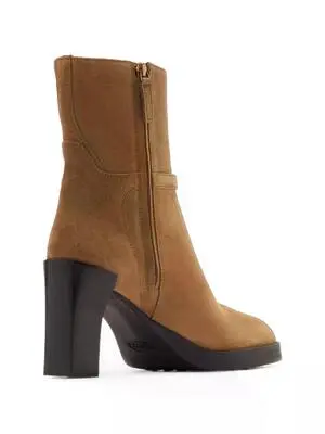 TOD'S Buckled Suede Boots