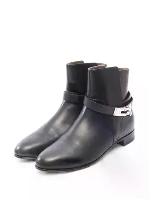 Hermès 2010s Neo Kelly Buckle Ankle Boots
