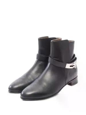 Hermès 2010s Neo Kelly Buckle Ankle Boots - Black