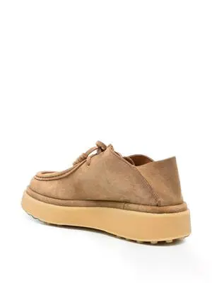 TOD'S Lace-up Suede Sabot Shoes