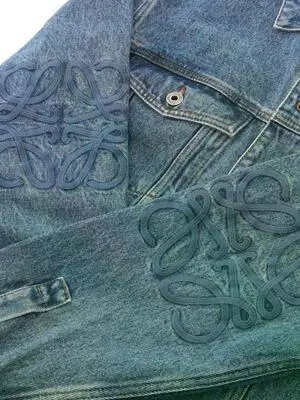 Loewe 2010s Anagram Denim Jacket - Blue