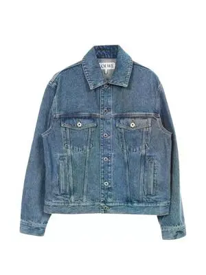 Loewe 2010s Anagram Denim Jacket - Blue