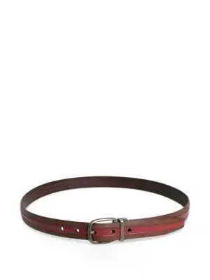 Dolce & Gabbana Logo-buckle Leather Belt - Brown