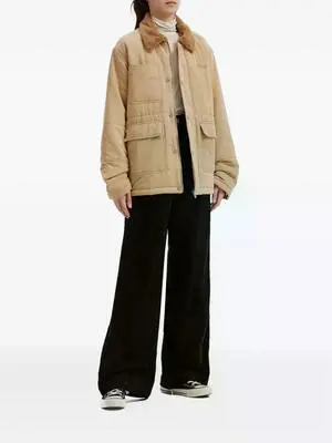 CHOCOOLATE Quilted Faux-fur Collar Jacket - Neutrals