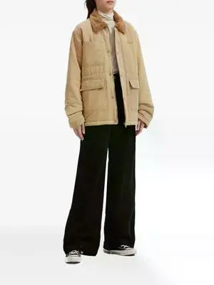 CHOCOOLATE Quilted Faux-fur Collar Jacket - Neutrals
