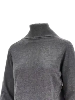 Max Mara Roll-neck Knitted Sweater - Grey