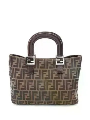 Fendi 2010s Zucca Tote Bag - Brown
