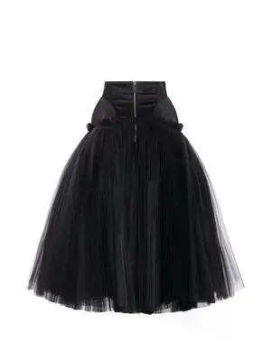 Matieres Fecales Tulle Ruffled Skirt - Black
