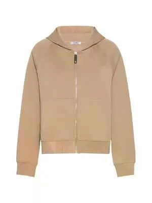 Max Mara Raglan-sleeve Zip-up Hoodie - Neutrals