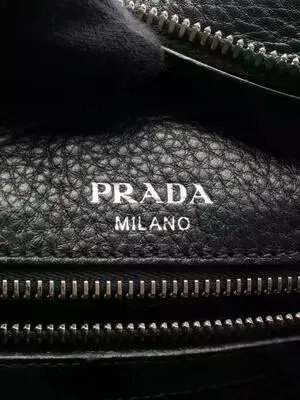 Prada 2010s Vitello Phenix Tote Bag - Black