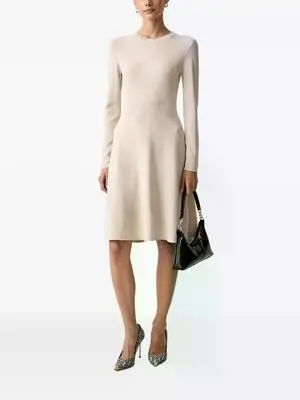 Armani Exchange Fine-knit Long-sleeve Midi Dress