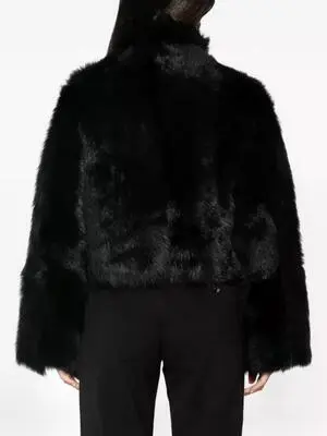 Nour Hammour Cameron Funnel-neck Lamb-shearling Jacket