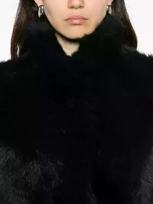 Nour Hammour Cameron Funnel-neck Lamb-shearling Jacket