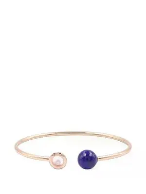 Chopard 2010s Happy Diamonds Planet Lapis-lazuli Diamond Bracelet - Pink