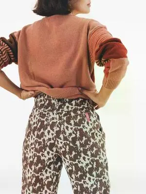 FAVORITE PEOPLE Picnic Cow-pattern Trousers